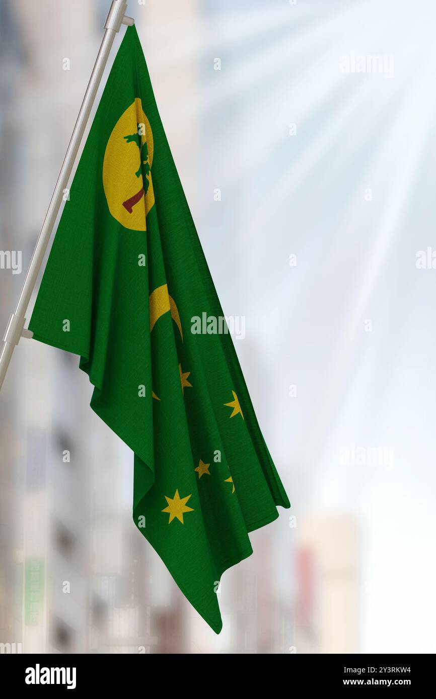 Cocos Keeling Islands national flag. Render 3D Stock Photo - Alamy