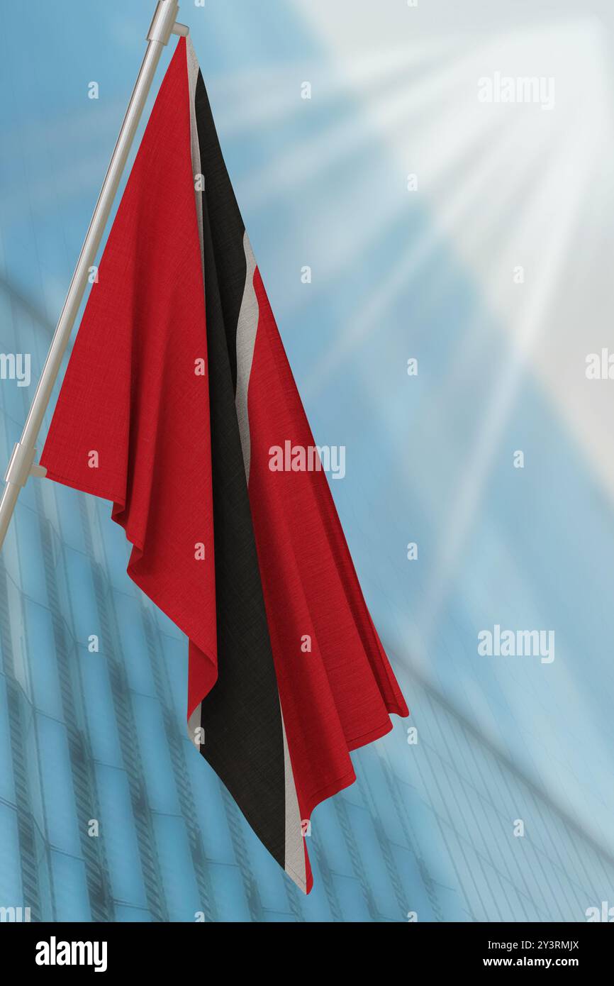 Trinidad and Tobago national flag. Render 3D Stock Photo - Alamy