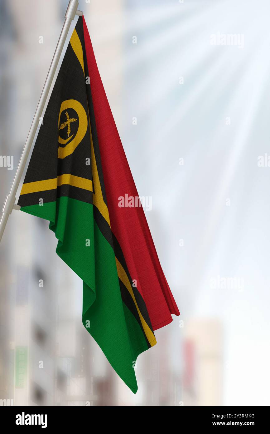 Flag vanuatu fabric texture hi-res stock photography and images - Alamy