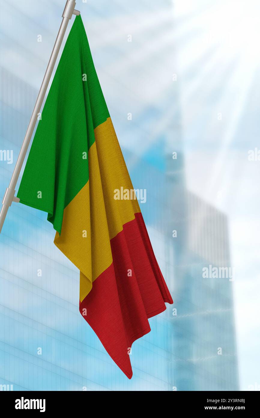 Mali national flag. Render 3D Stock Photo - Alamy