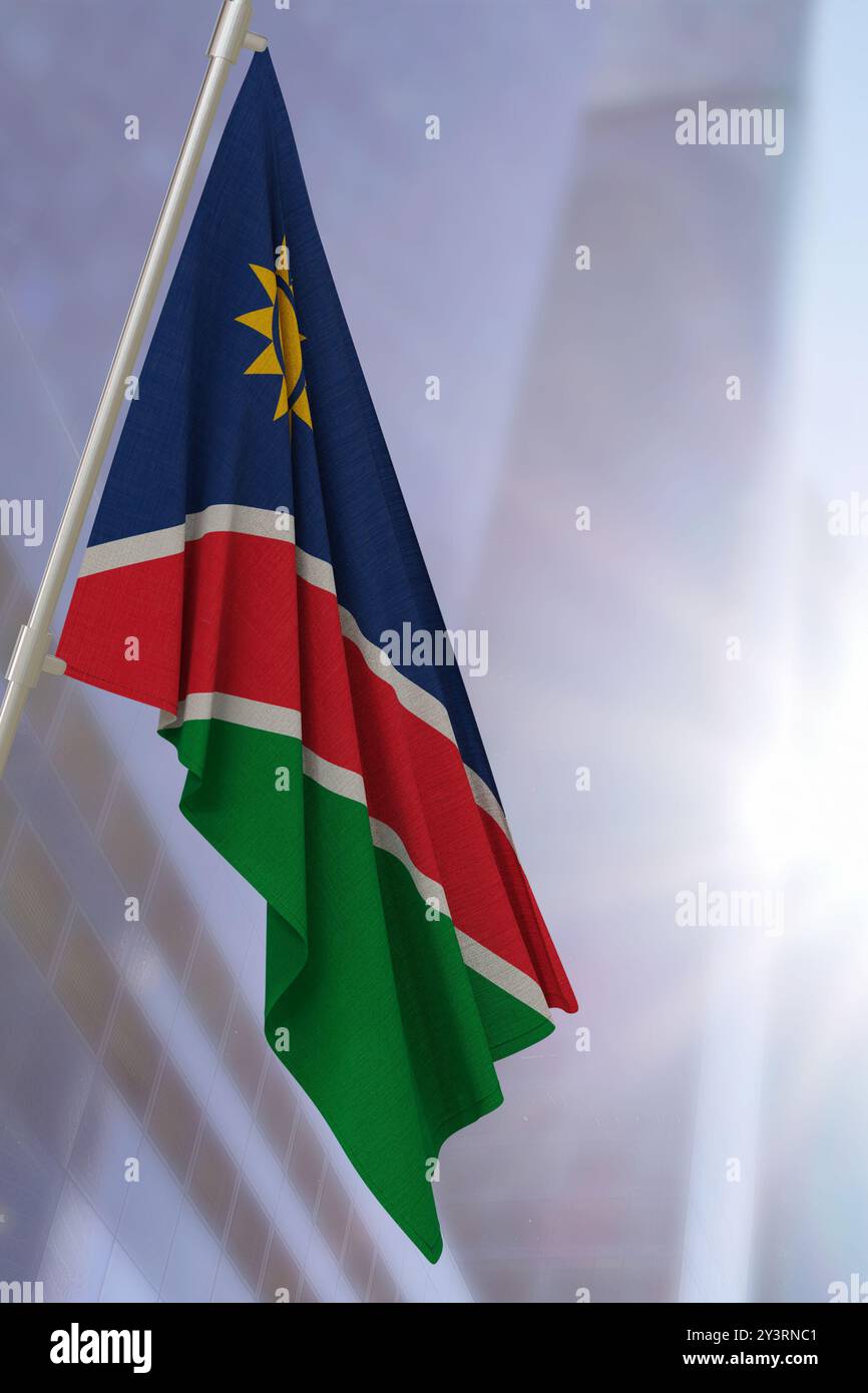 Namibian official flag hi-res stock photography and images - Alamy