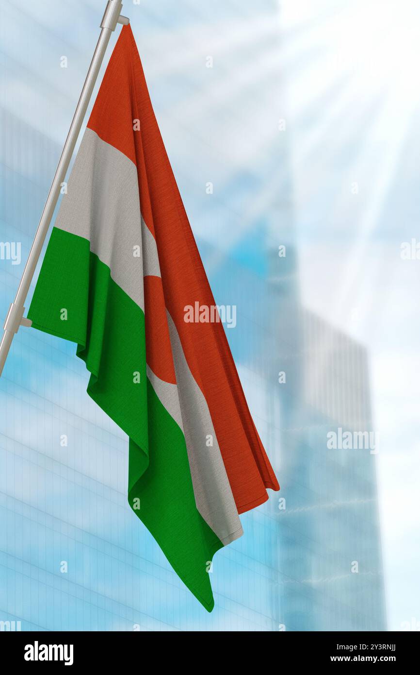 Niger national flag. Render 3D Stock Photo - Alamy