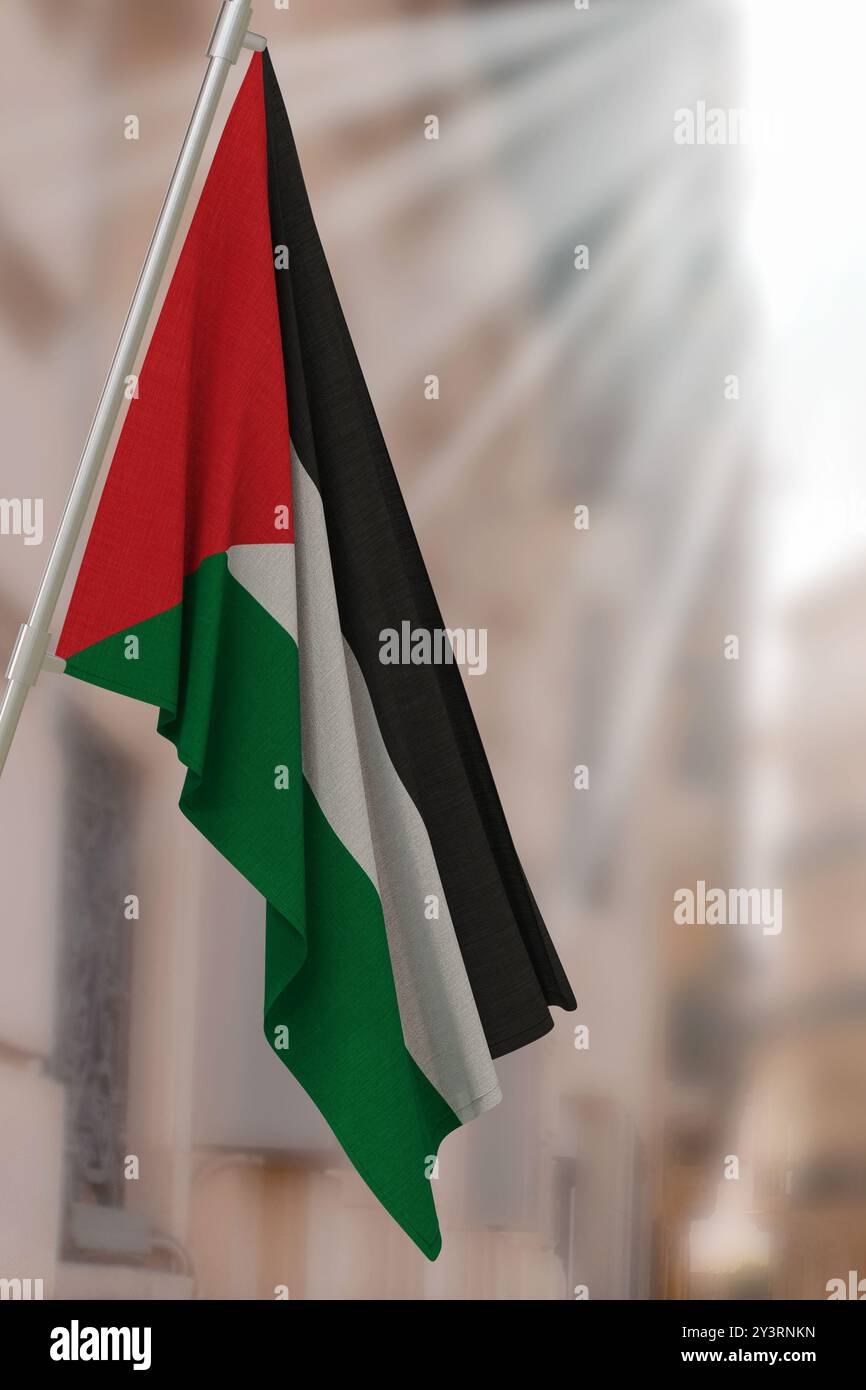 Palestine national flag hi-res stock photography and images - Alamy