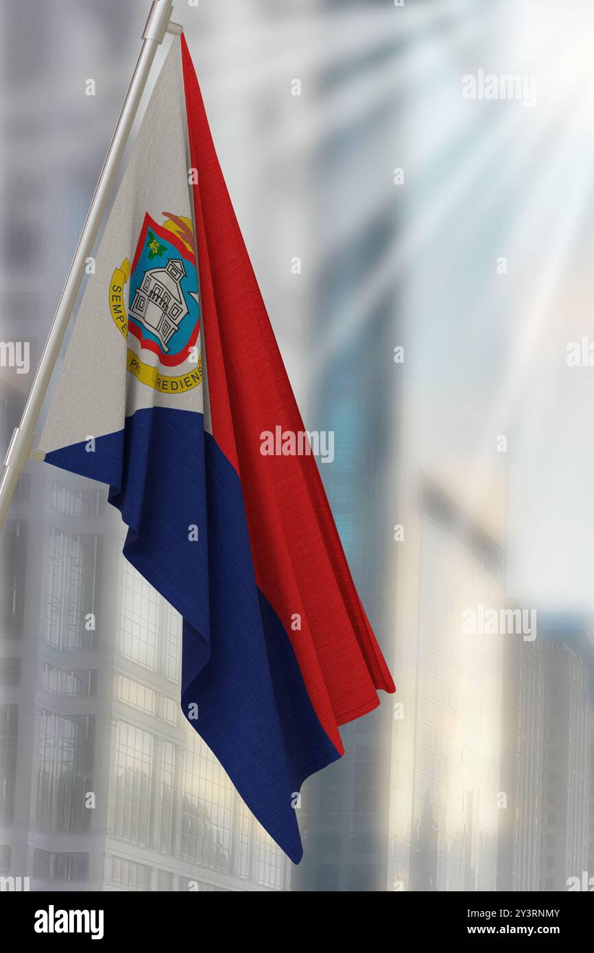 St Martin Flag Dutch Side