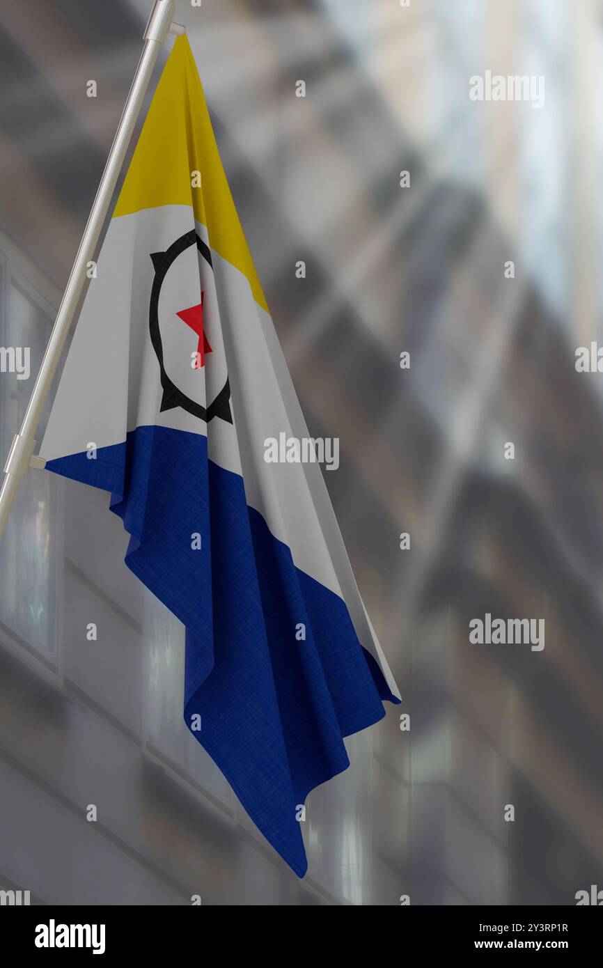 Bonaire national flag. Render 3D Stock Photo - Alamy