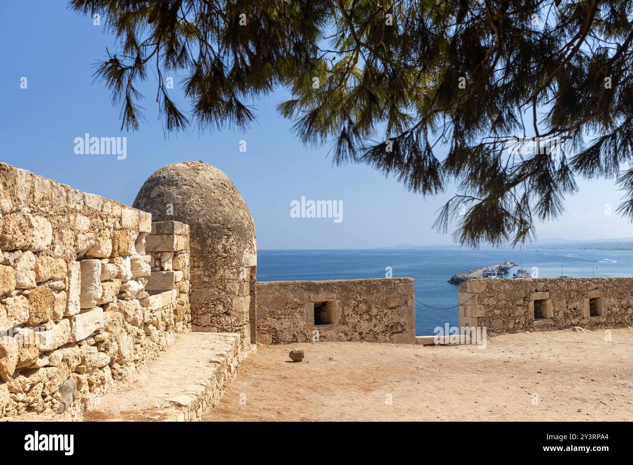 ancient fortress in the city of Rethymno, Crete, Greece Stock Photo - Alamy
