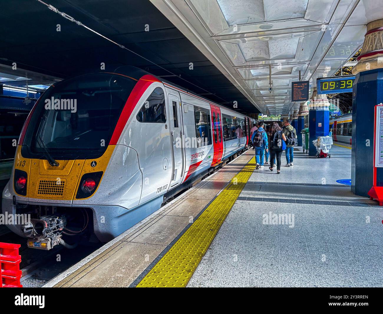 London, England,, Large Crowd People, Travelling inside , "Greater ...