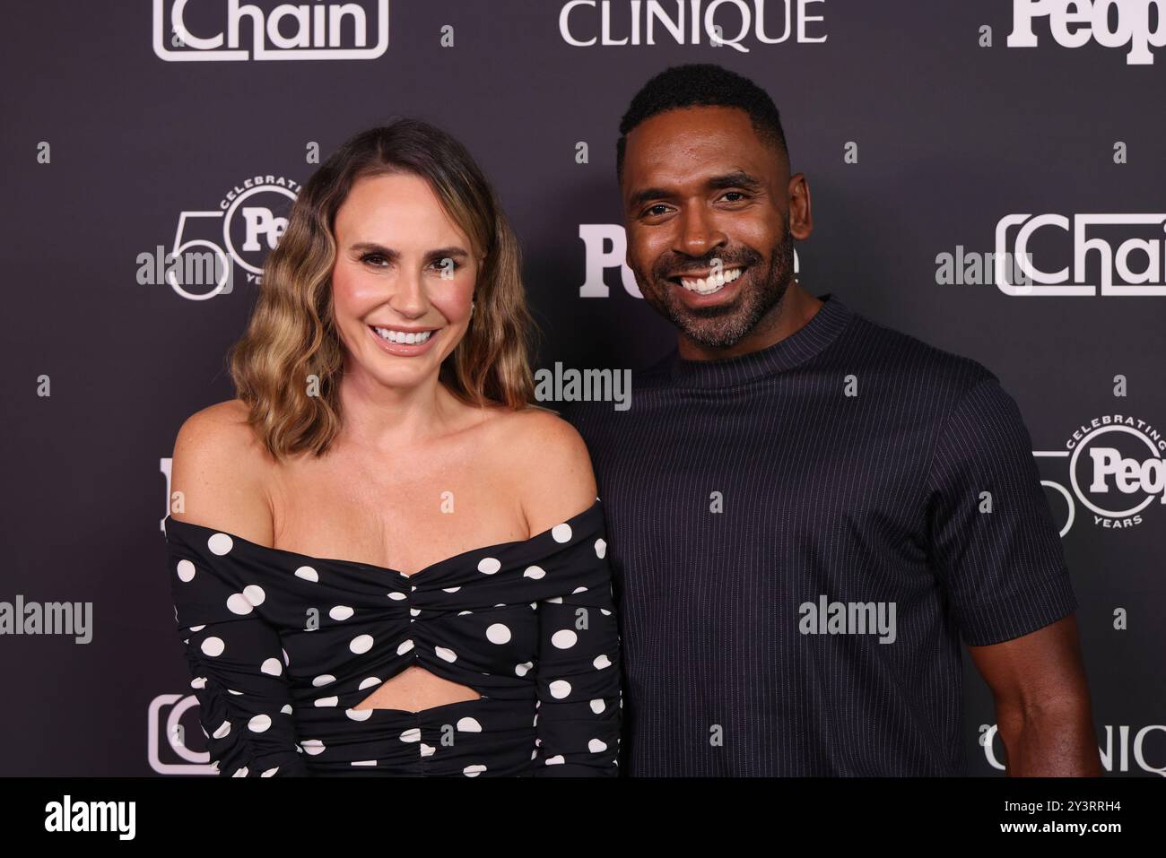Keltie Knight and Justin Sylvester attends the People + Chain Celebrate ...