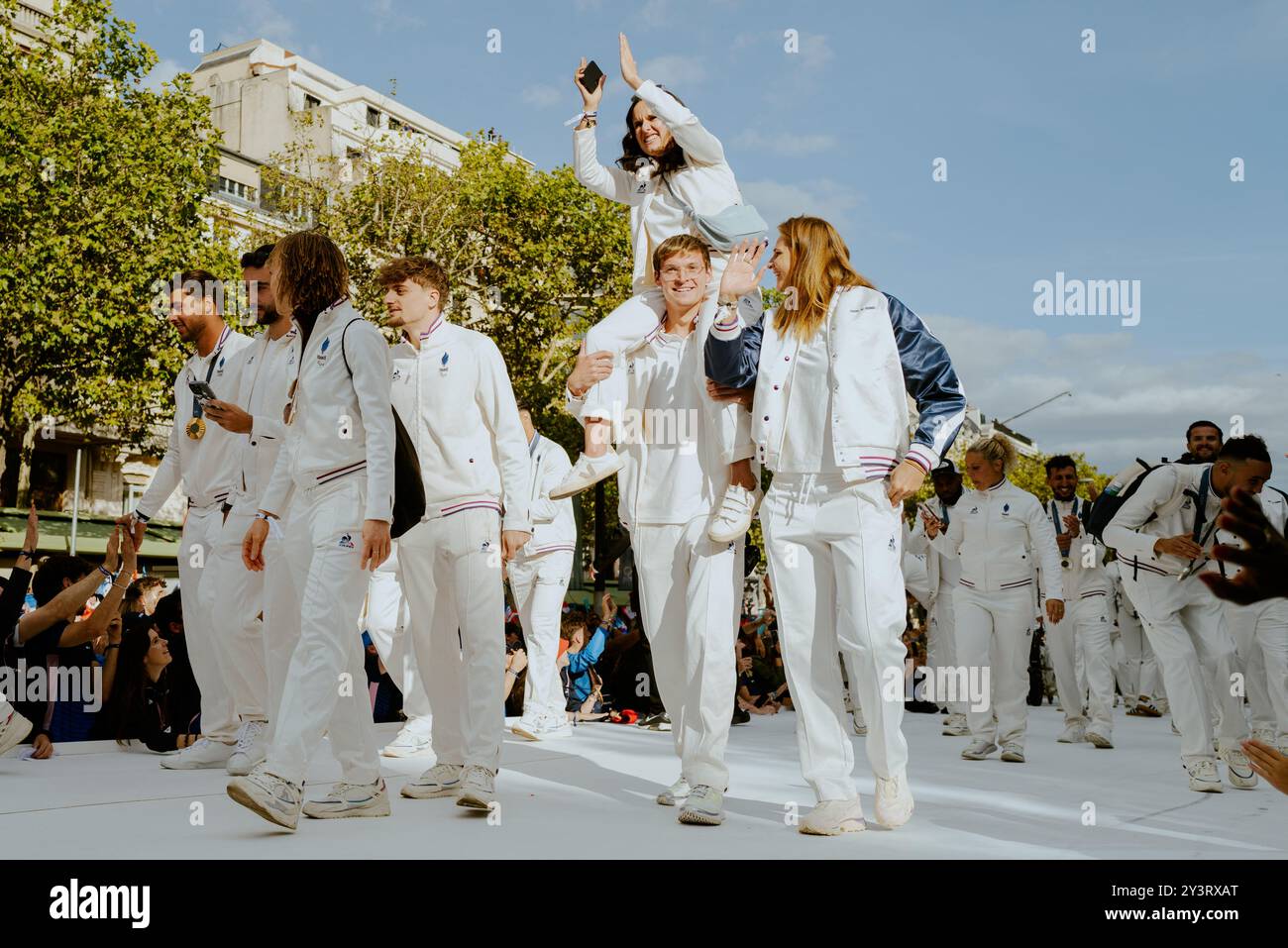 Paris, France. 14th Sep, 2024. French Athletes during the Parade of ...