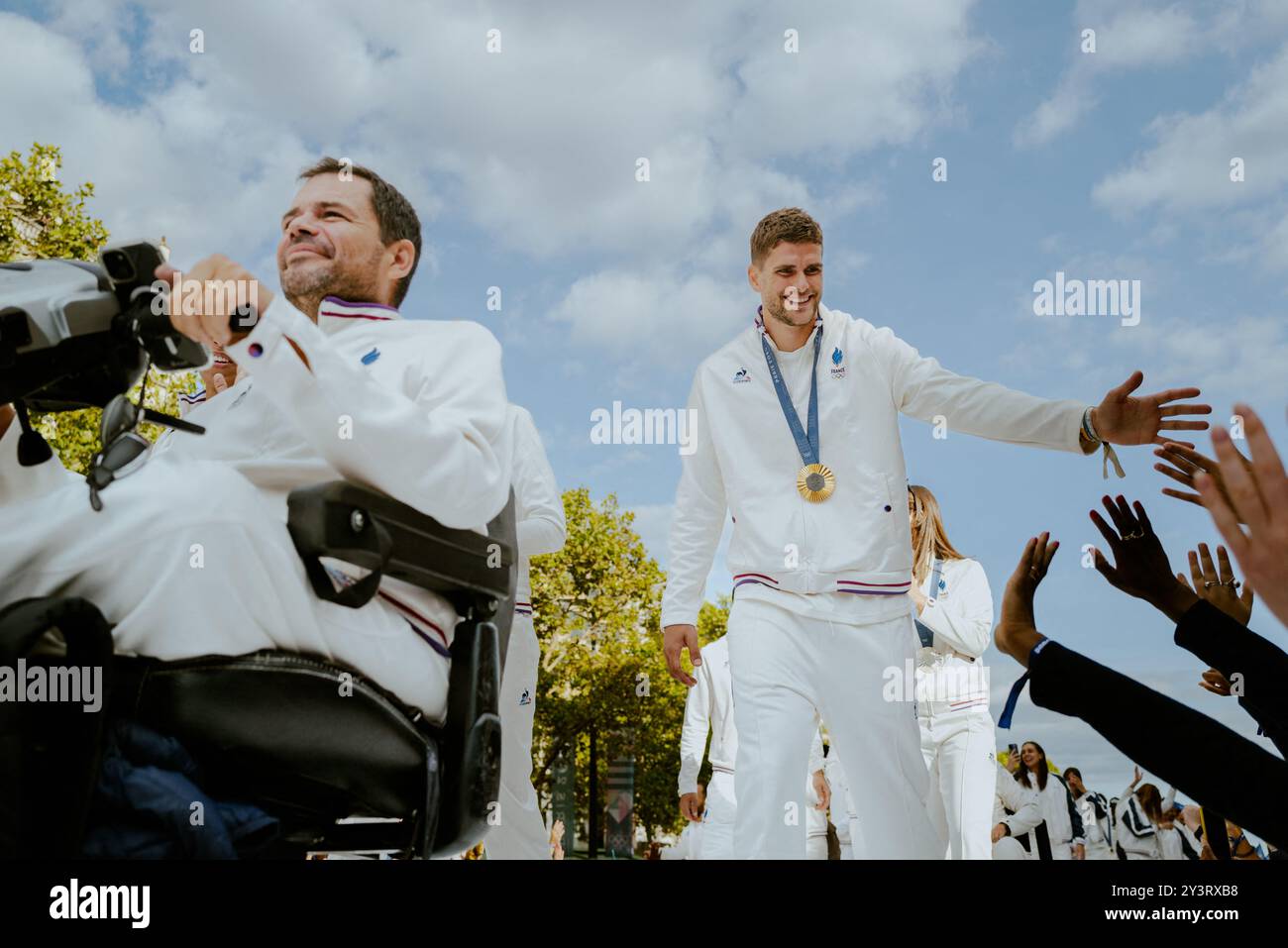 Paris, France. 14th Sep, 2024. French Athletes during the Parade of ...