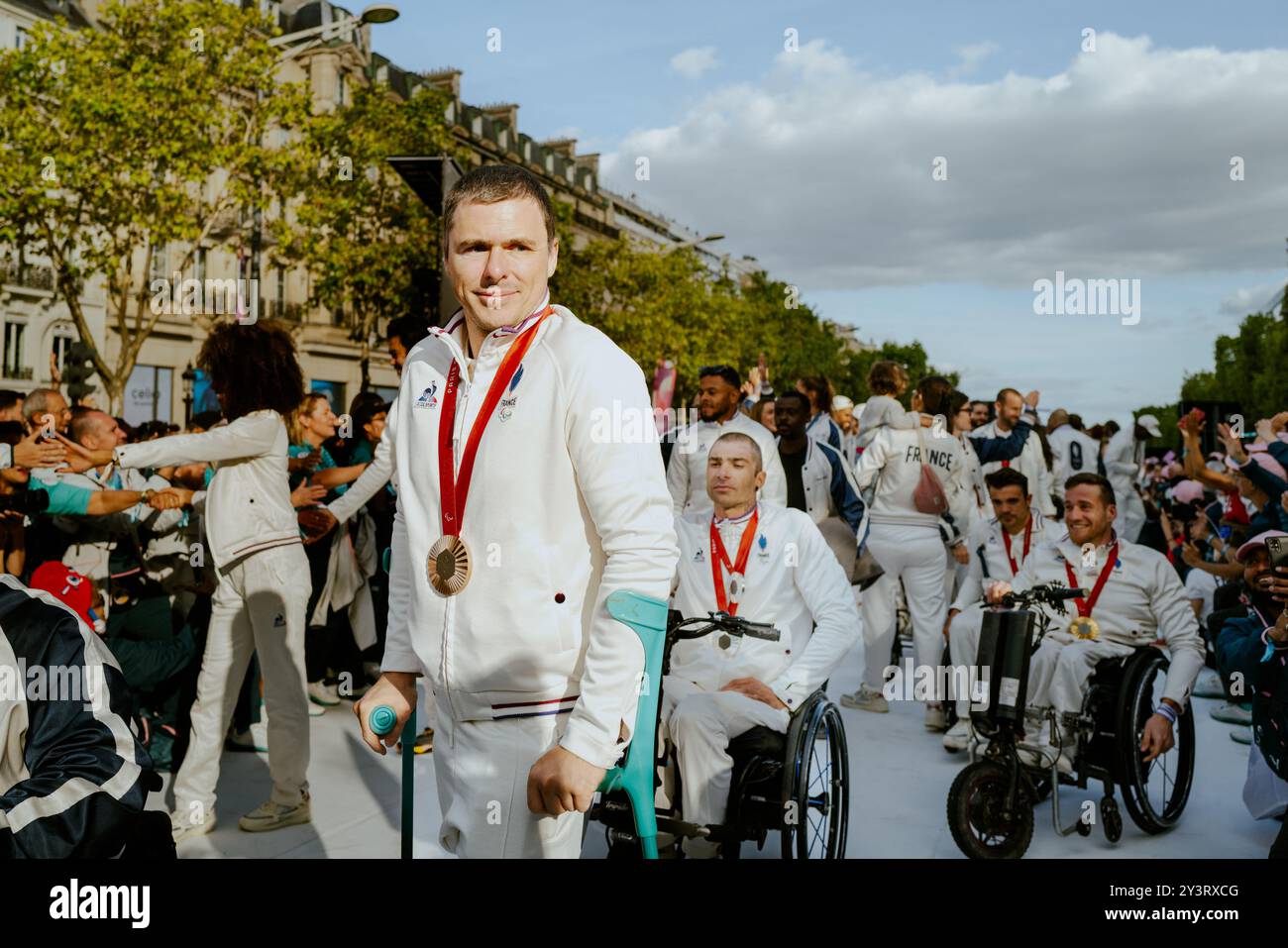 Paris, France. 14th Sep, 2024. French Athletes during the Parade of ...