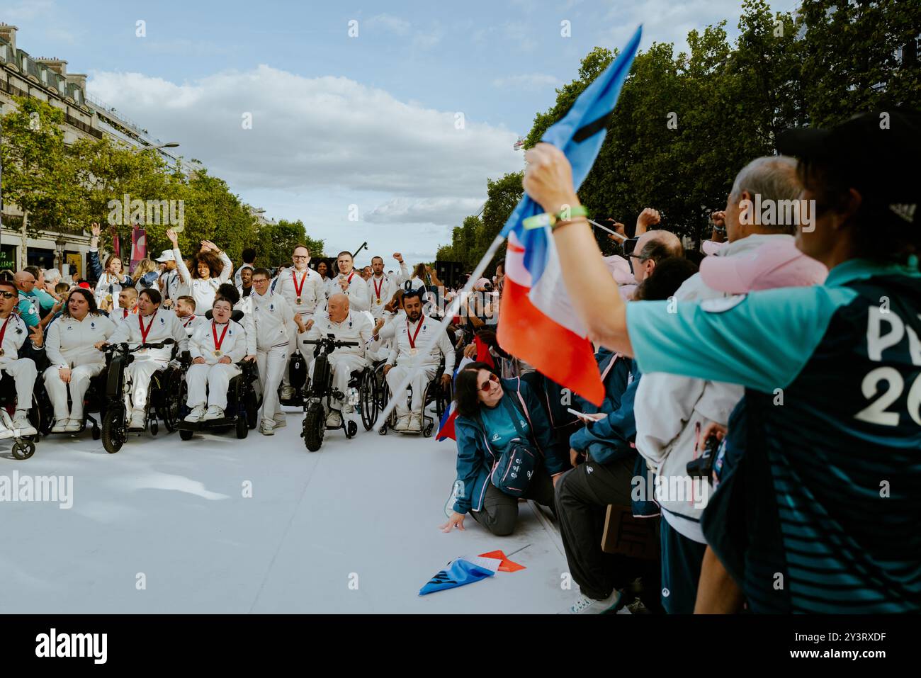Paris, France. 14th Sep, 2024. French Athletes during the Parade of ...