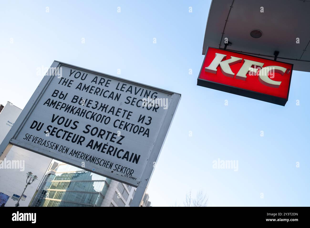 Checkpoint Charlie Sign Berlin Germany Stock Photo - Alamy