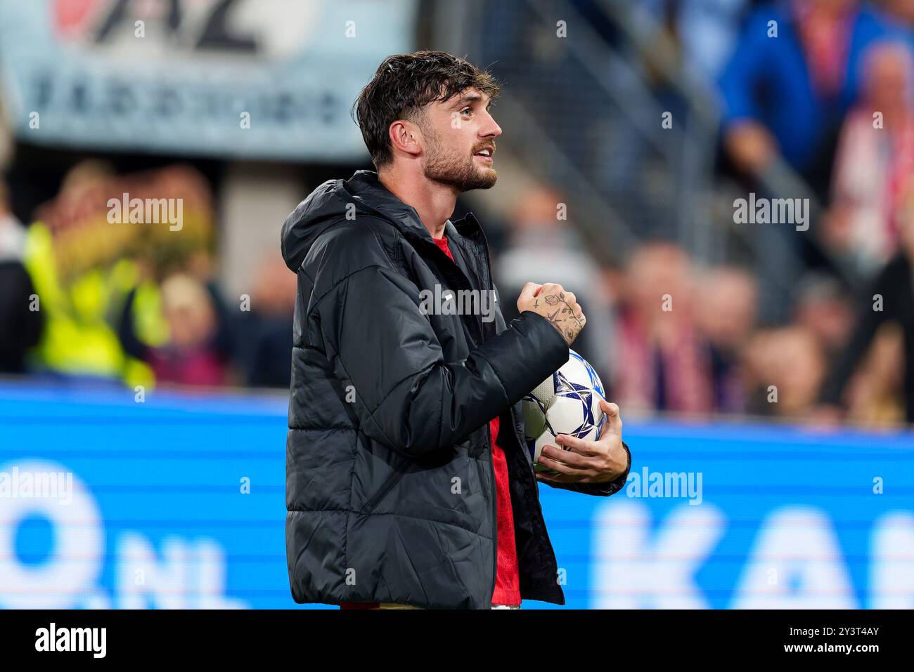 Alkmaar, Netherlands. 14th Sep, 2024. ALKMAAR, 14-09-2024, AFAS stadium ...