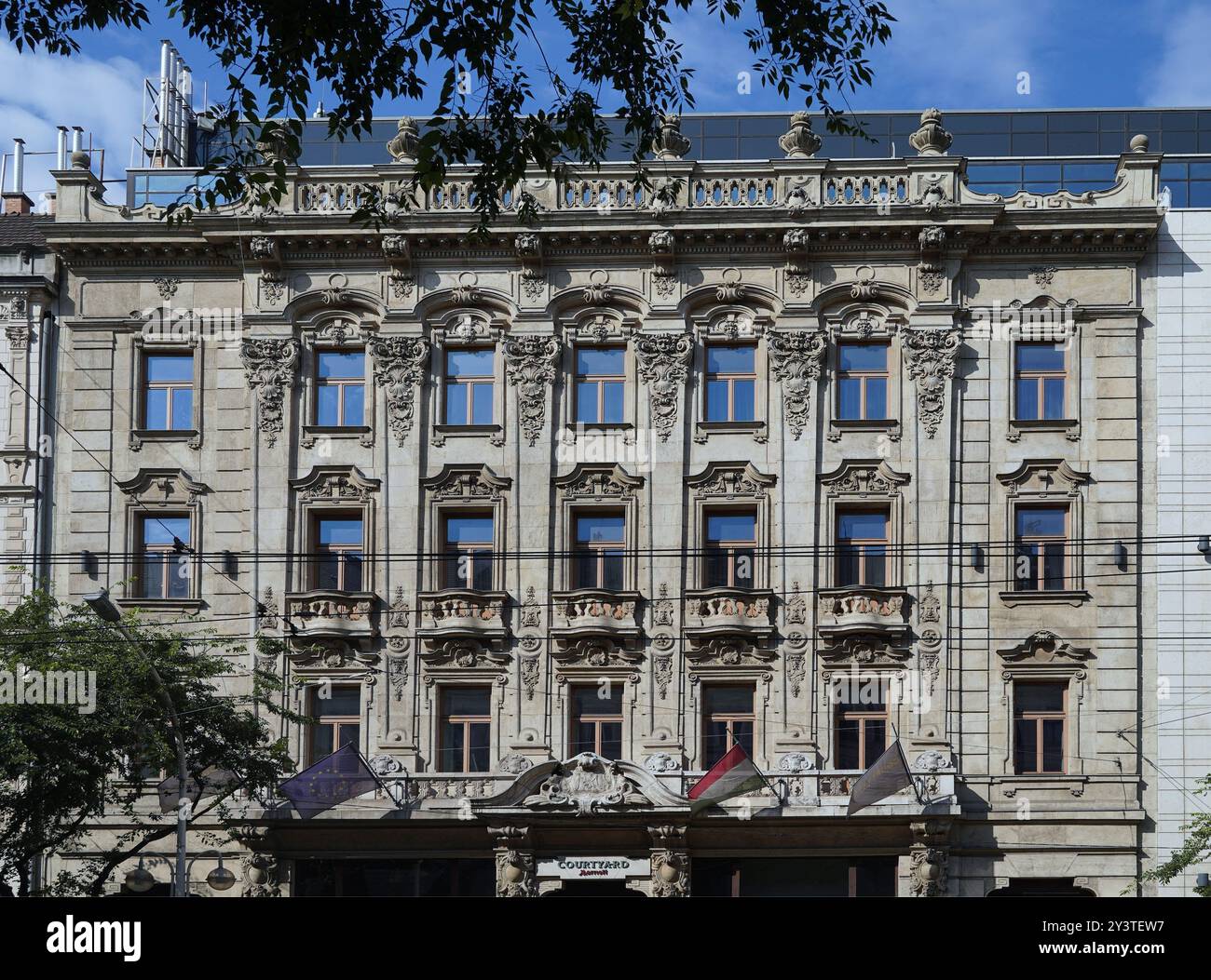 Budapest is full of buildings with ornate baroque decorations dating ...