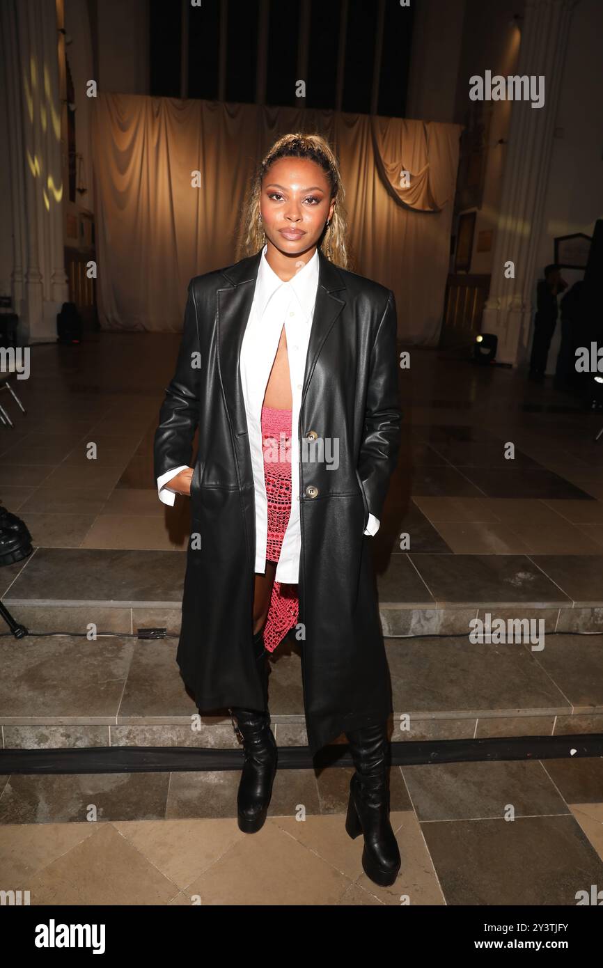 Love Island's Samira Mighty attends Rocky Star LFW SS25 Catwalk during ...