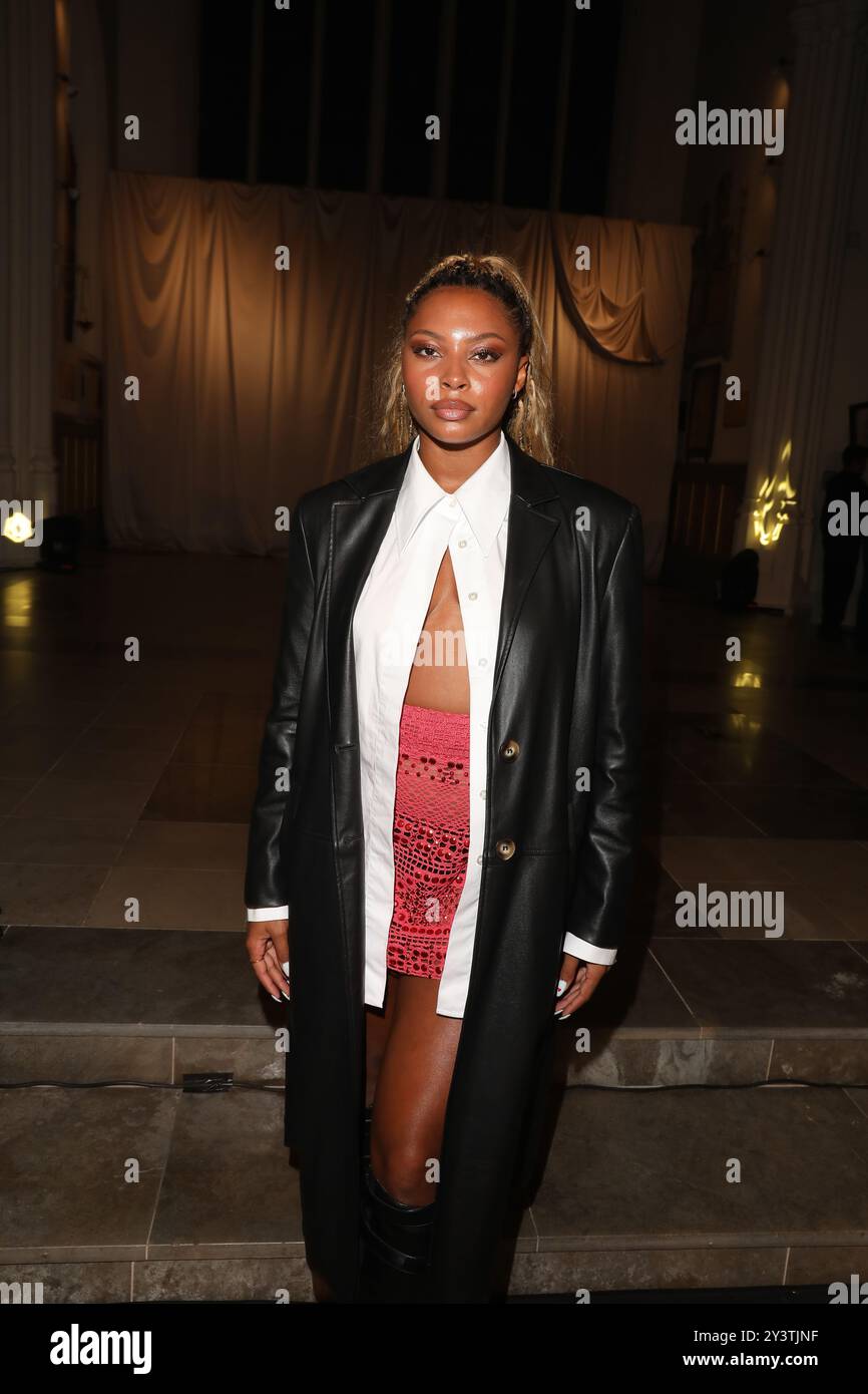 Love Island's Samira Mighty attends Rocky Star LFW SS25 Catwalk during ...