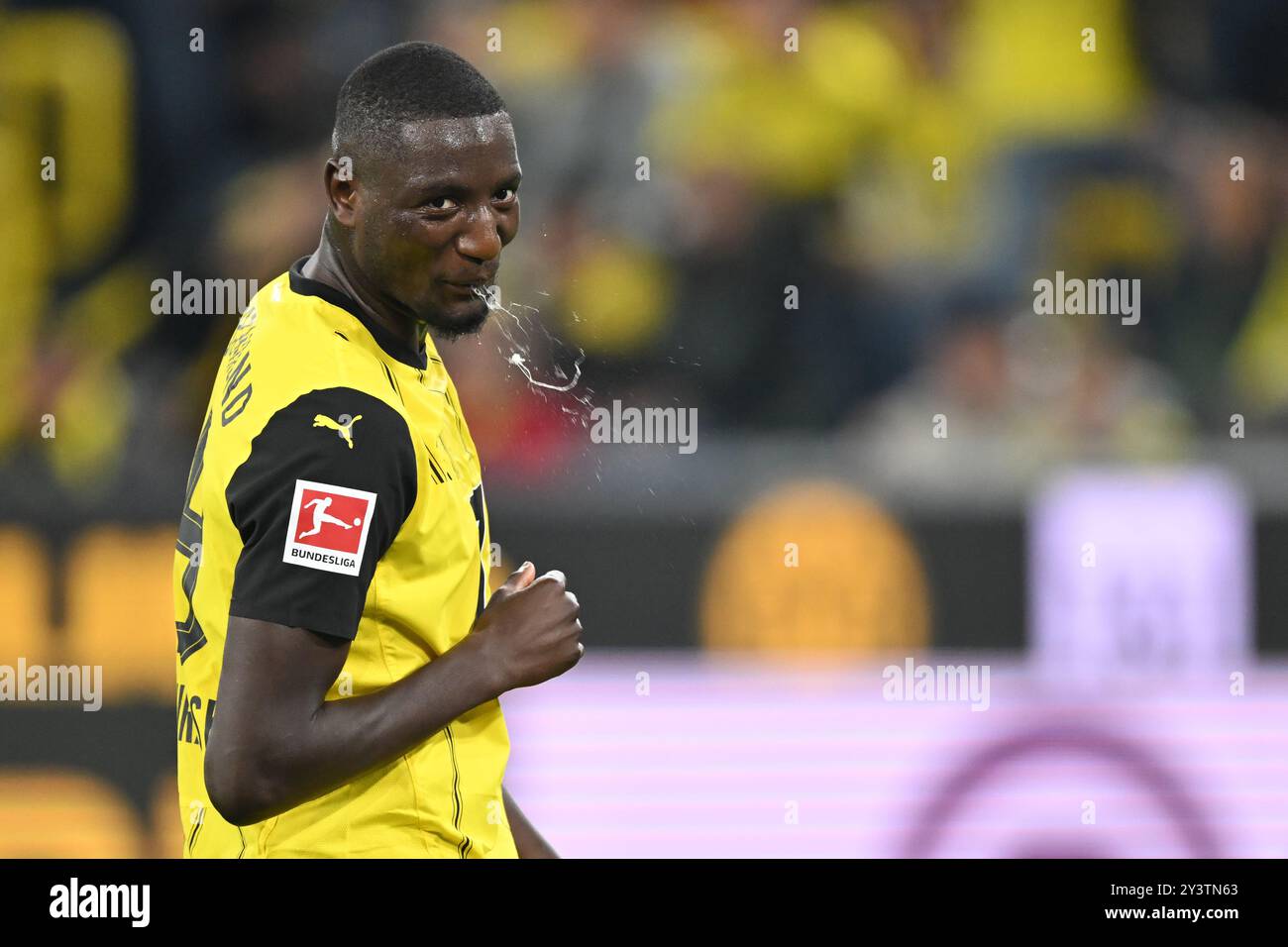 DORTMUND - Sehrou Guirassy of Borussia Dortmund during the Bundesliga ...
