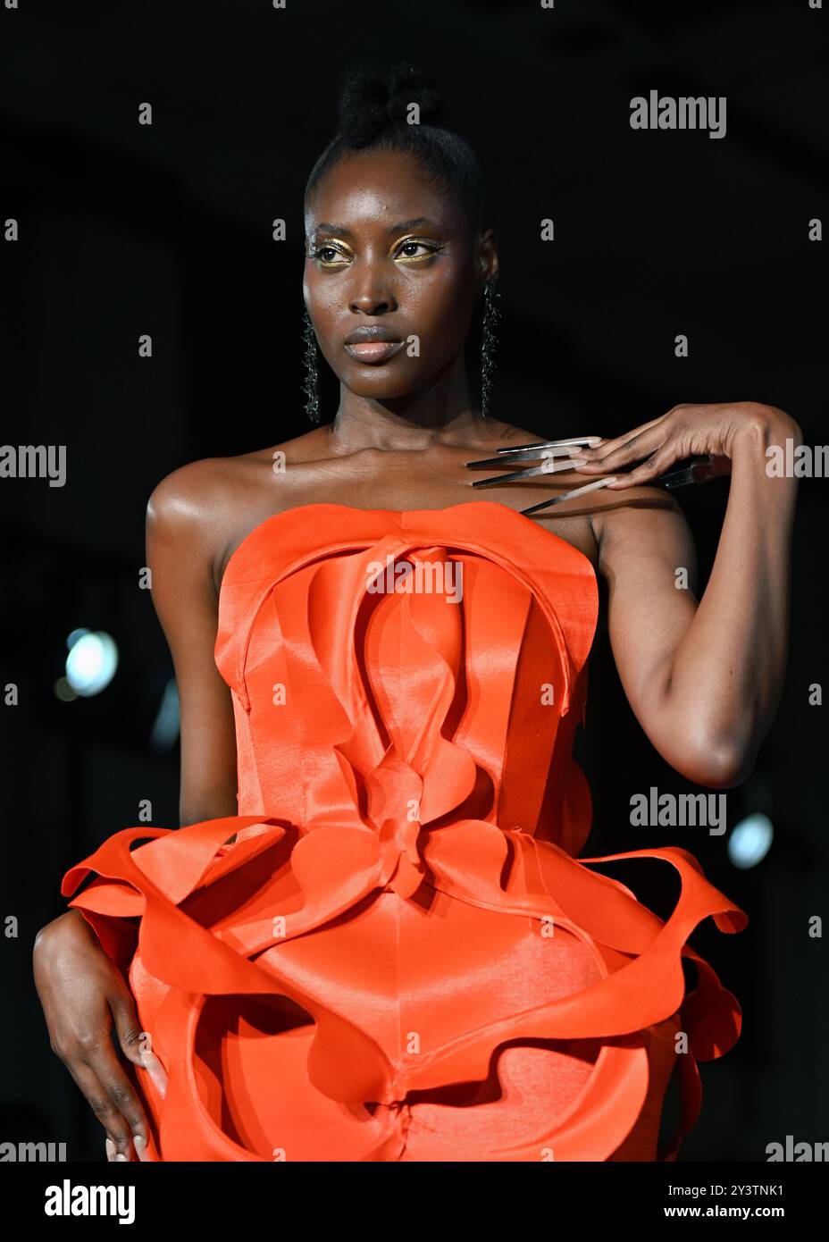 LONDON, UK. 14th Sep, 2024. Karina Bond LFW SS25 at Freemasons Hall ...