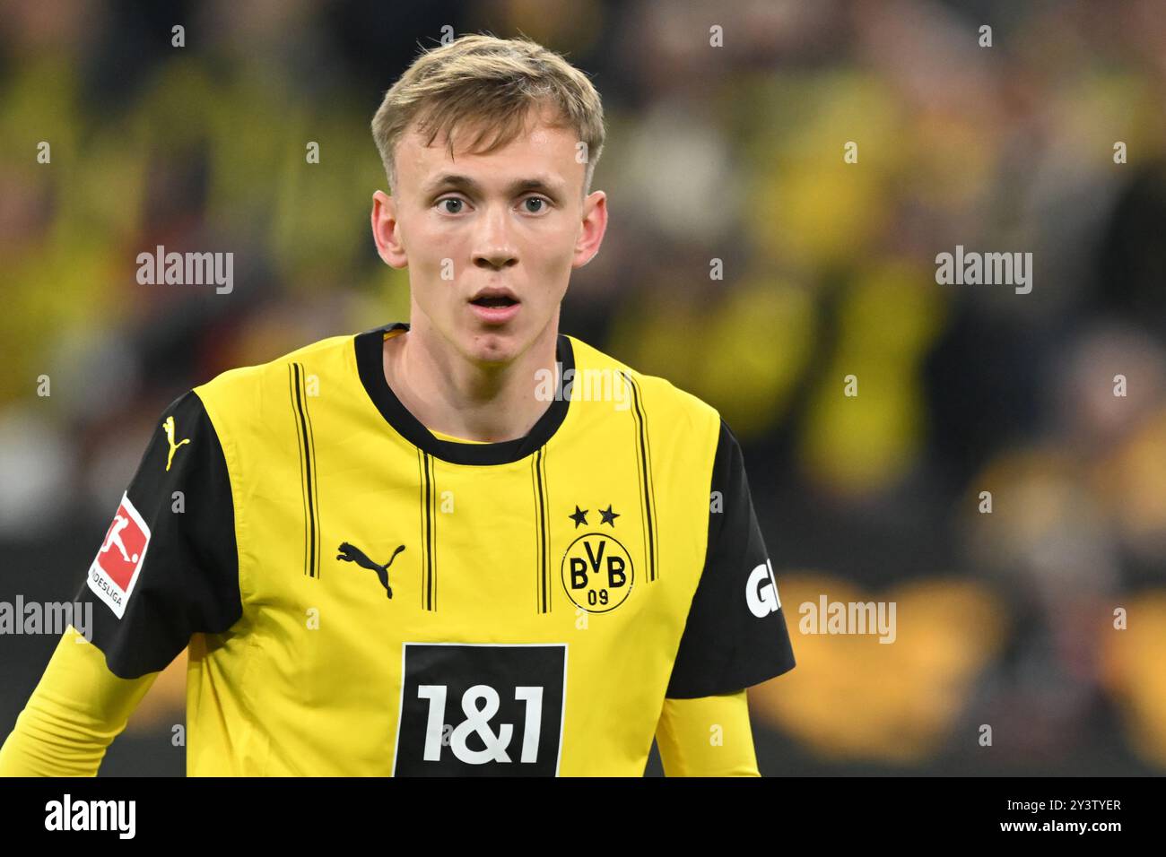 DORTMUND - Maximilian Beier of Borussia Dortmund during the Bundesliga match between Borussia ...