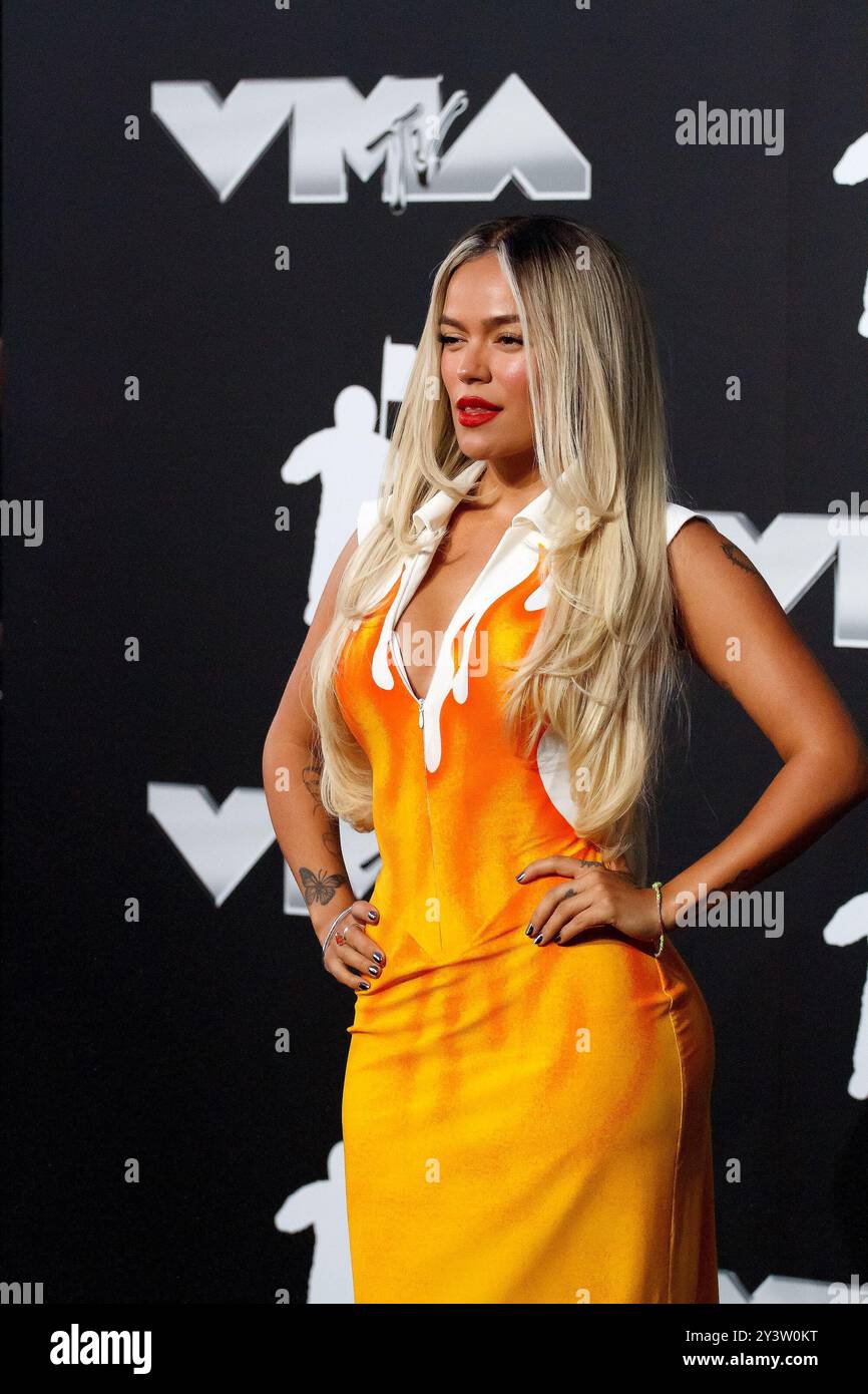 11 September 2024 - Elmont, York - KAROL G. 2024 MTV Video Music Awards ...