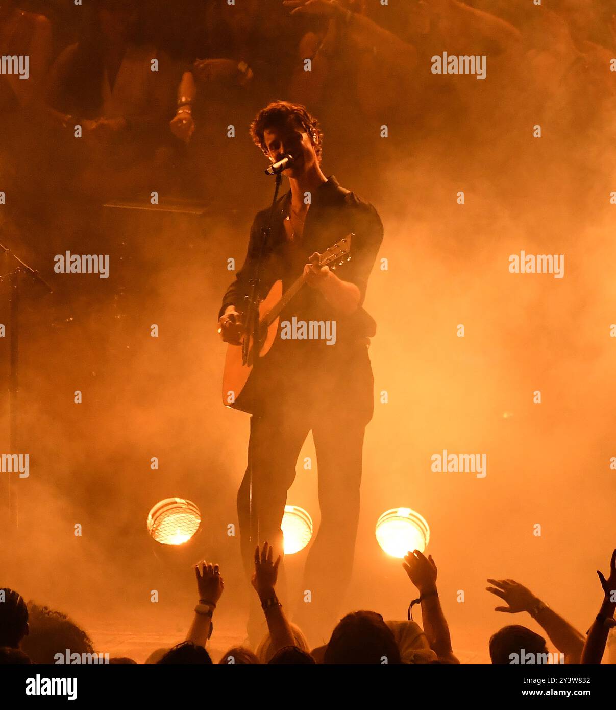 Shawn Mendes performs during the 2024 MTV Video Music Awards at UBS ...