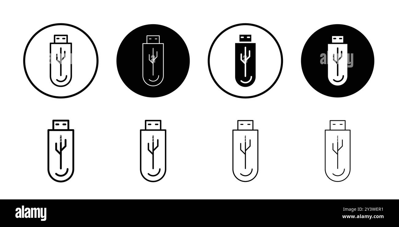 Usb port logo Black and White Stock Photos & Images - Alamy