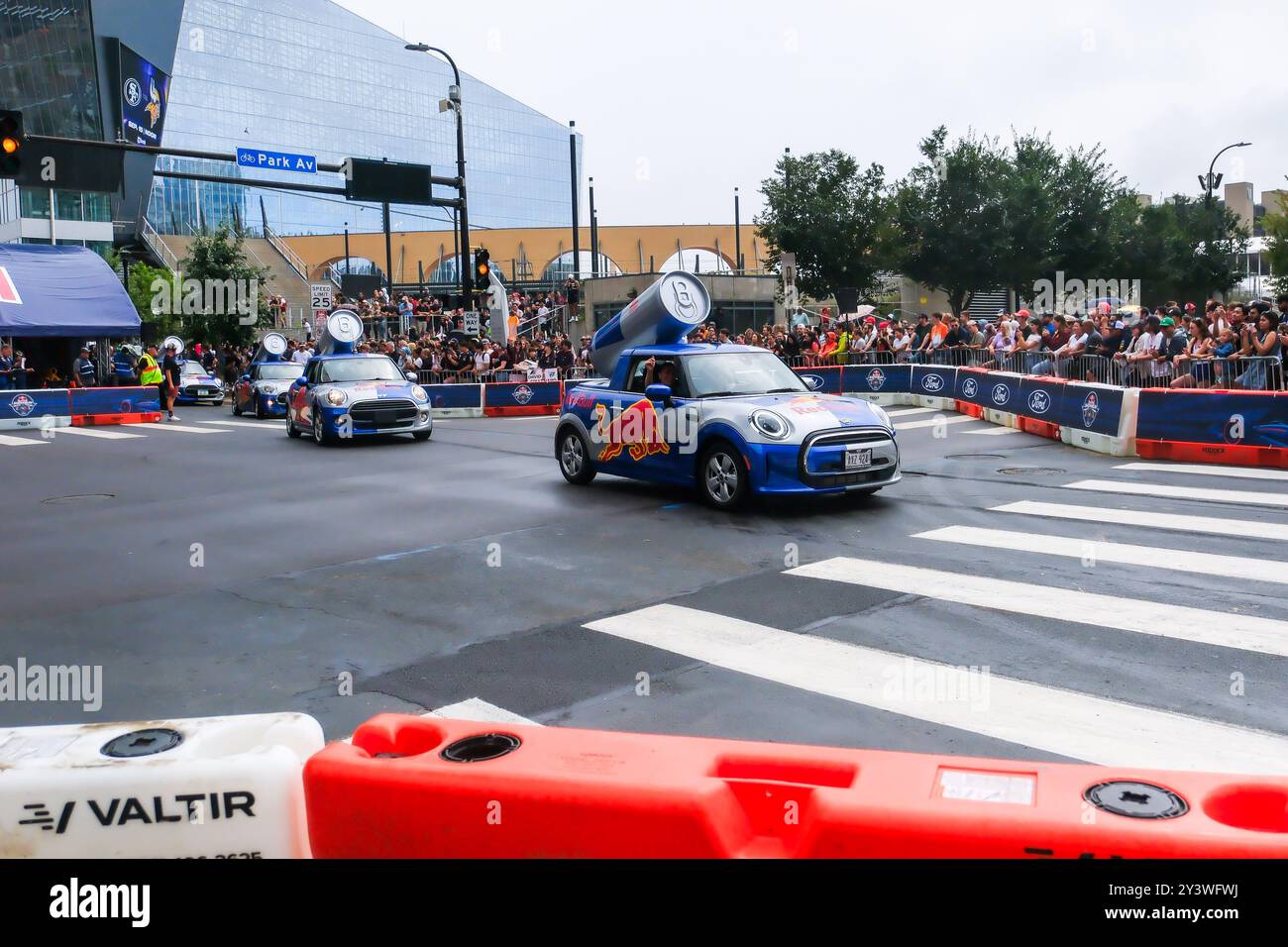 Minneapolis, Minnesota, USA. 14th Sep, 2024. Red Bull Mini Coopers ...