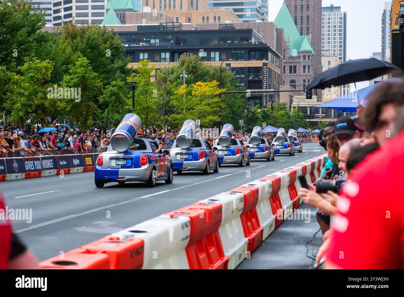 Minneapolis, Minnesota, USA. 14th Sep, 2024. Red Bull Mini Coopers ...