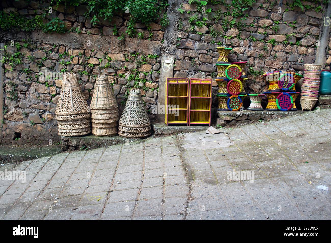Tansen, Nepal. Various objects sold on the street Stock Photo - Alamy