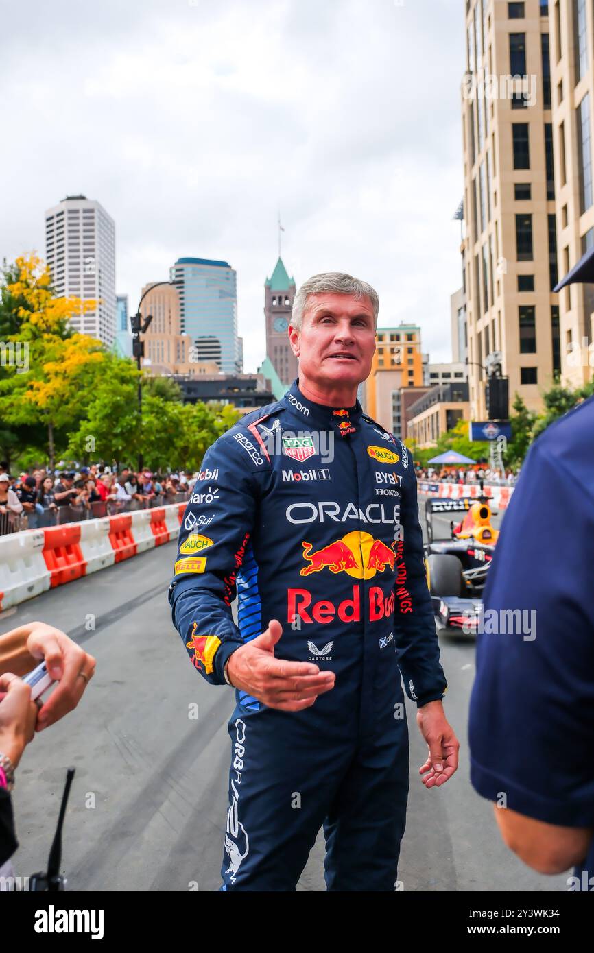 Minneapolis, Minnesota, USA. 14th Sep, 2024. Scottish former Formula 1 ...