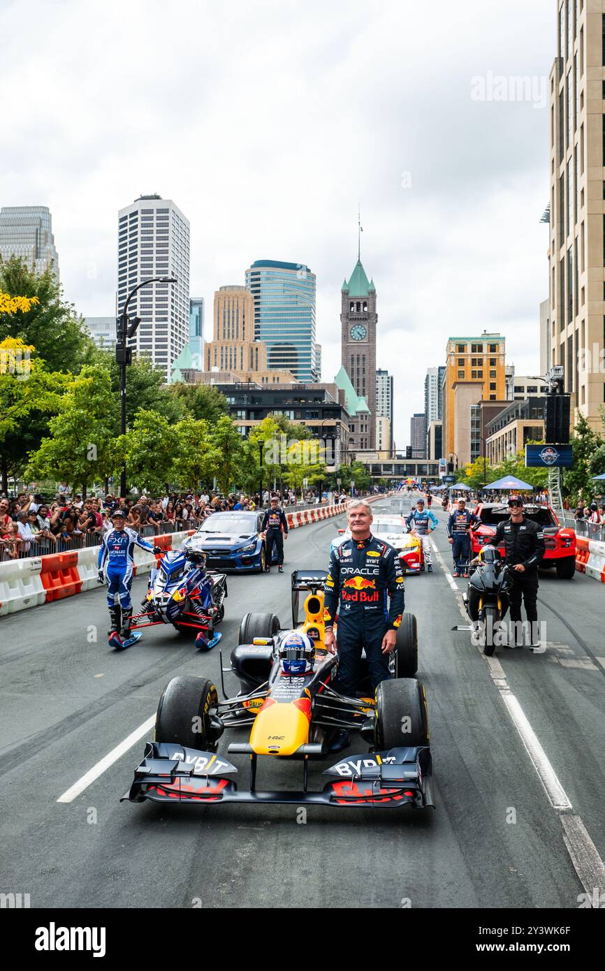Minneapolis, Minnesota, USA. 14th Sep, 2024. Red Bull drivers including ...
