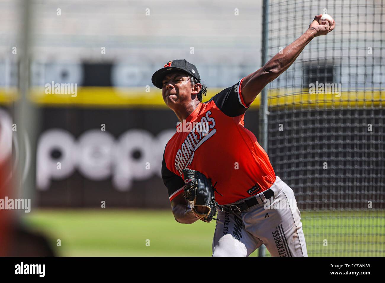 HERMOSILLO, MEXICO - SEPTEMBER 14: Oswaldo Pacheco Crespo pitcher in ...