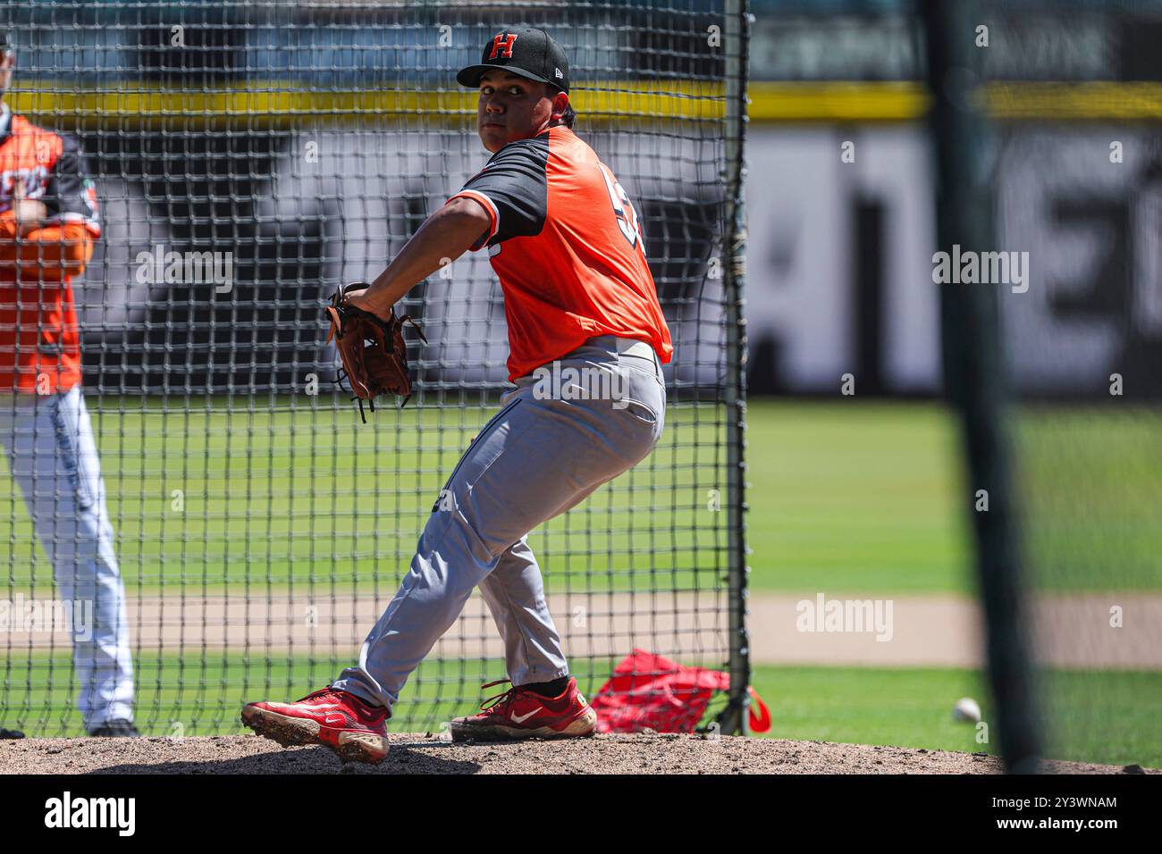 HERMOSILLO, MEXICO - SEPTEMBER 14: Ángel Leonardo Chicuate pitcher in ...