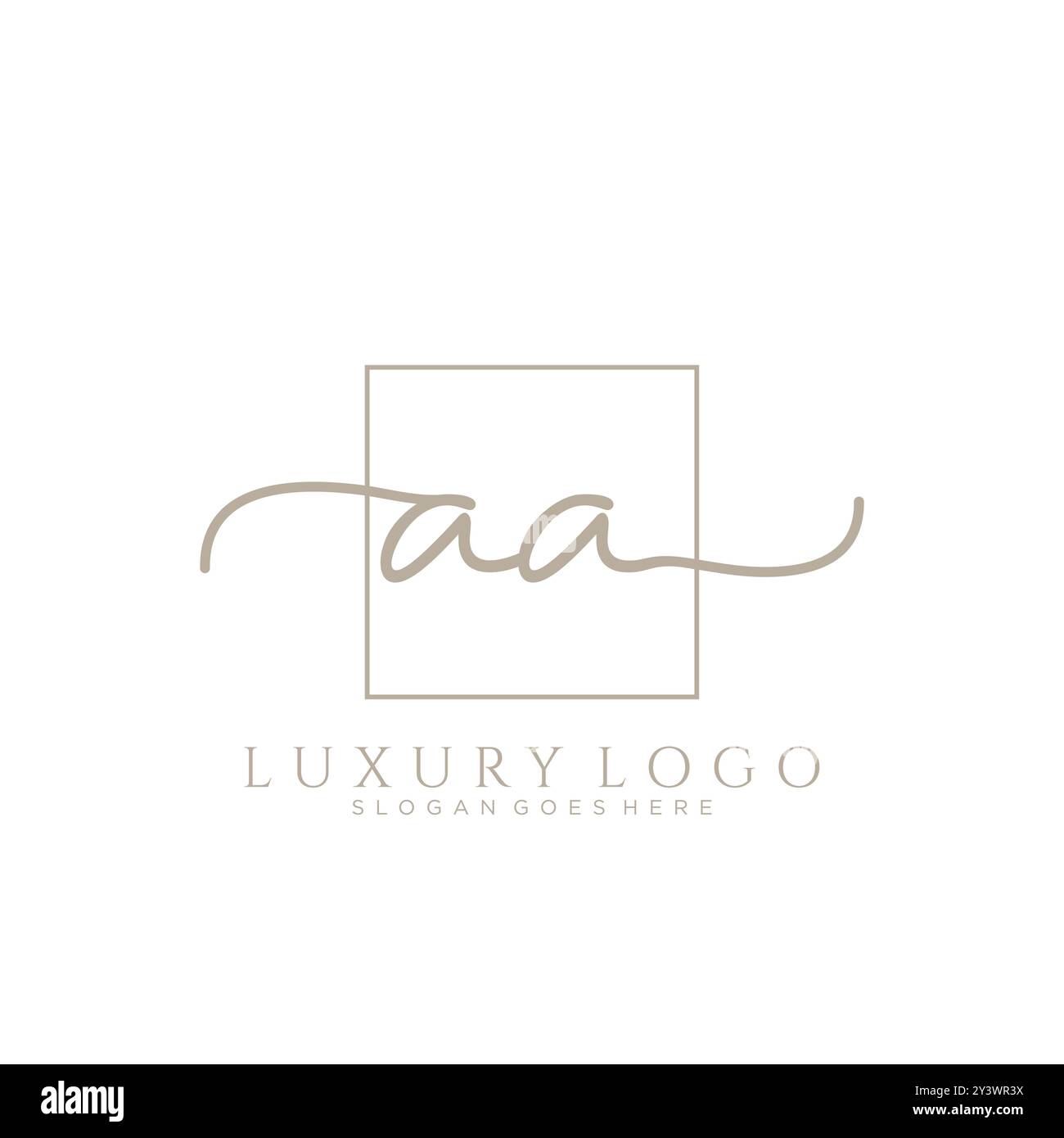 AA Initial handwriting logo design Stock Vector Image & Art - Alamy