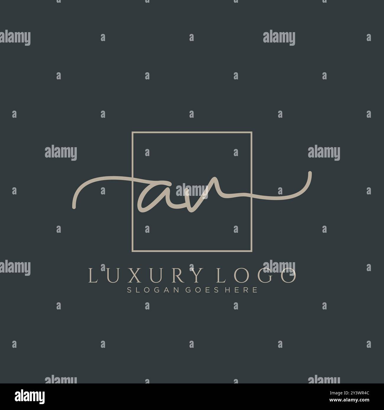 Av letter design Stock Vector Images - Alamy