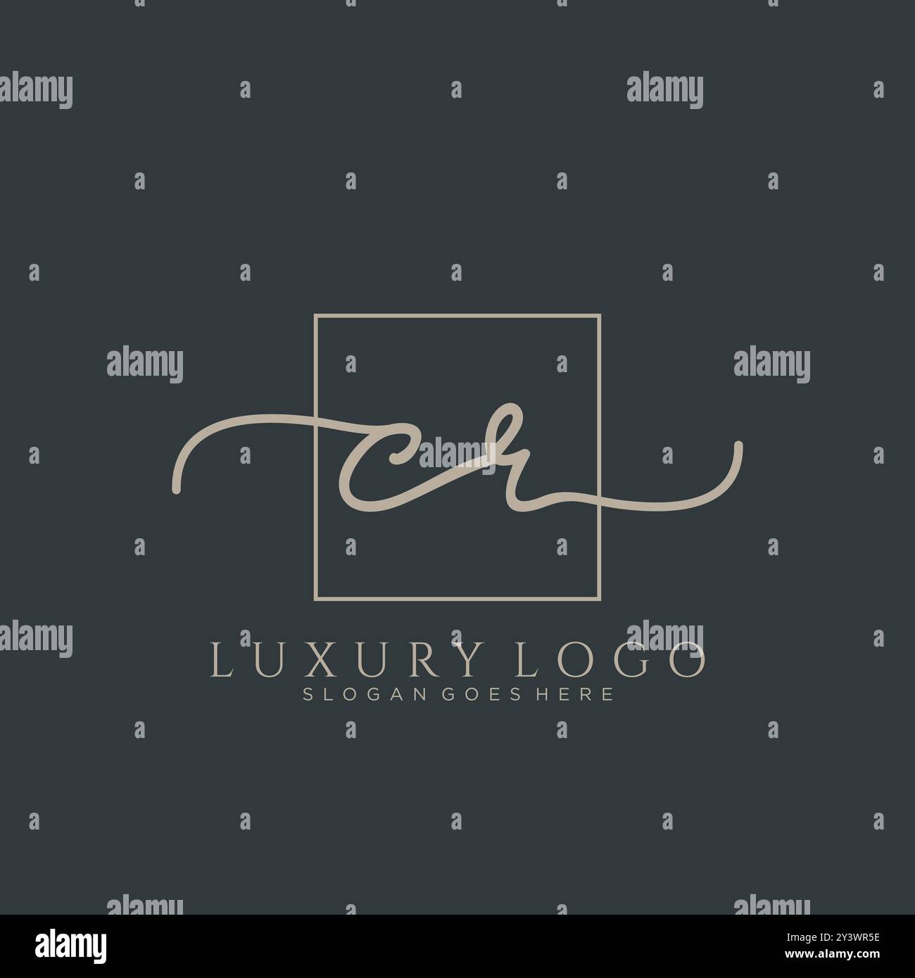 Cr initials logo Stock Vector Images - Alamy