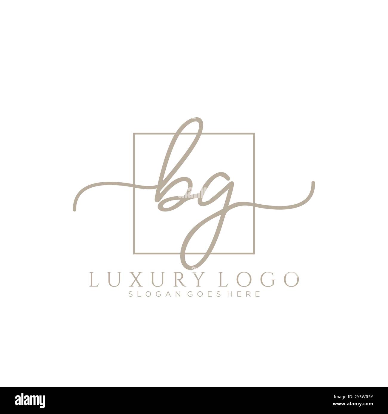 BG Initial handwriting logo design Stock Vector Image & Art - Alamy