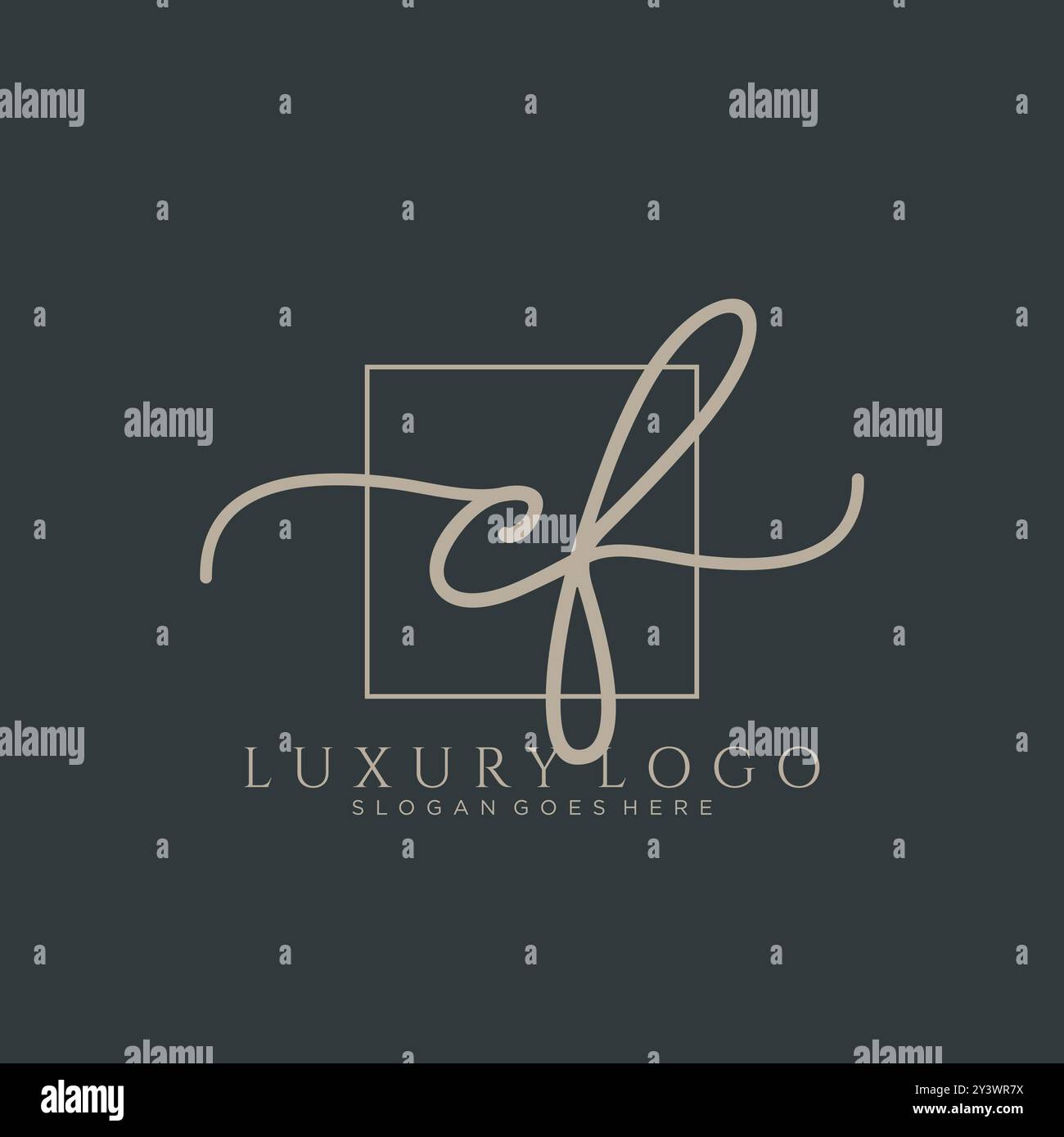 Cf initials logo Stock Vector Images - Alamy