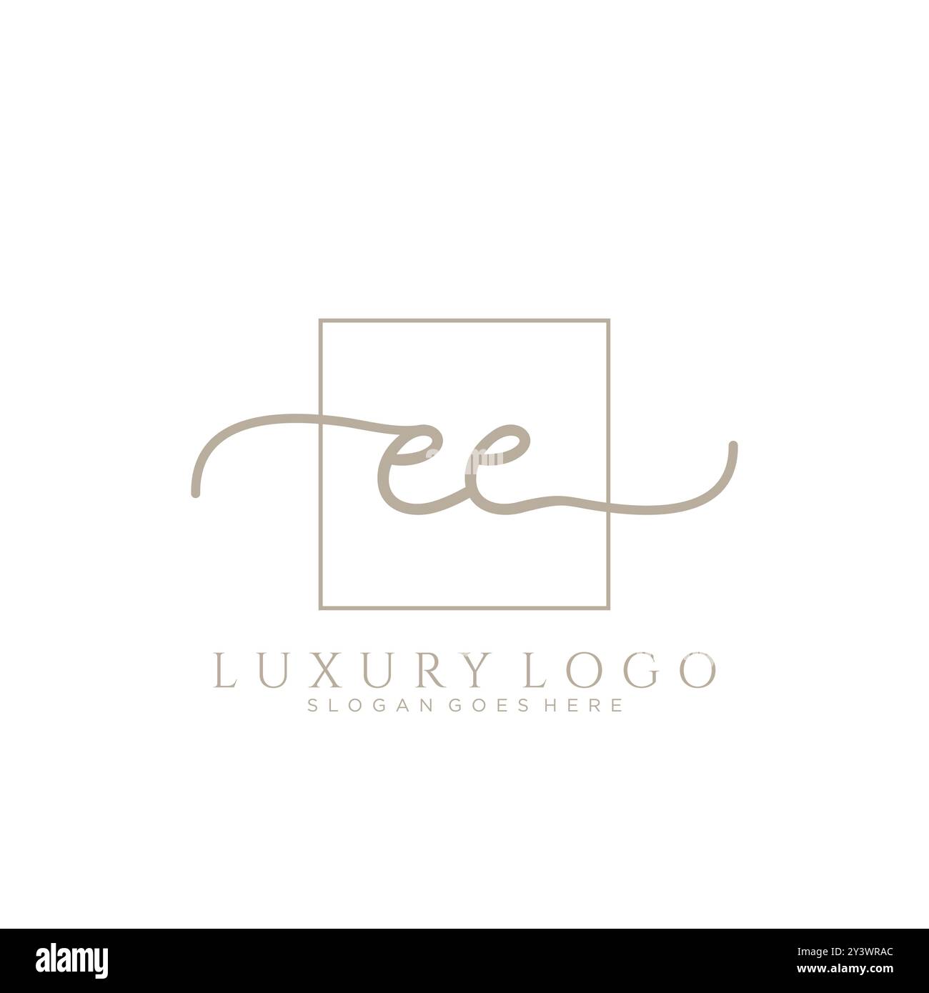EE Initial handwriting logo design Stock Vector Image & Art - Alamy