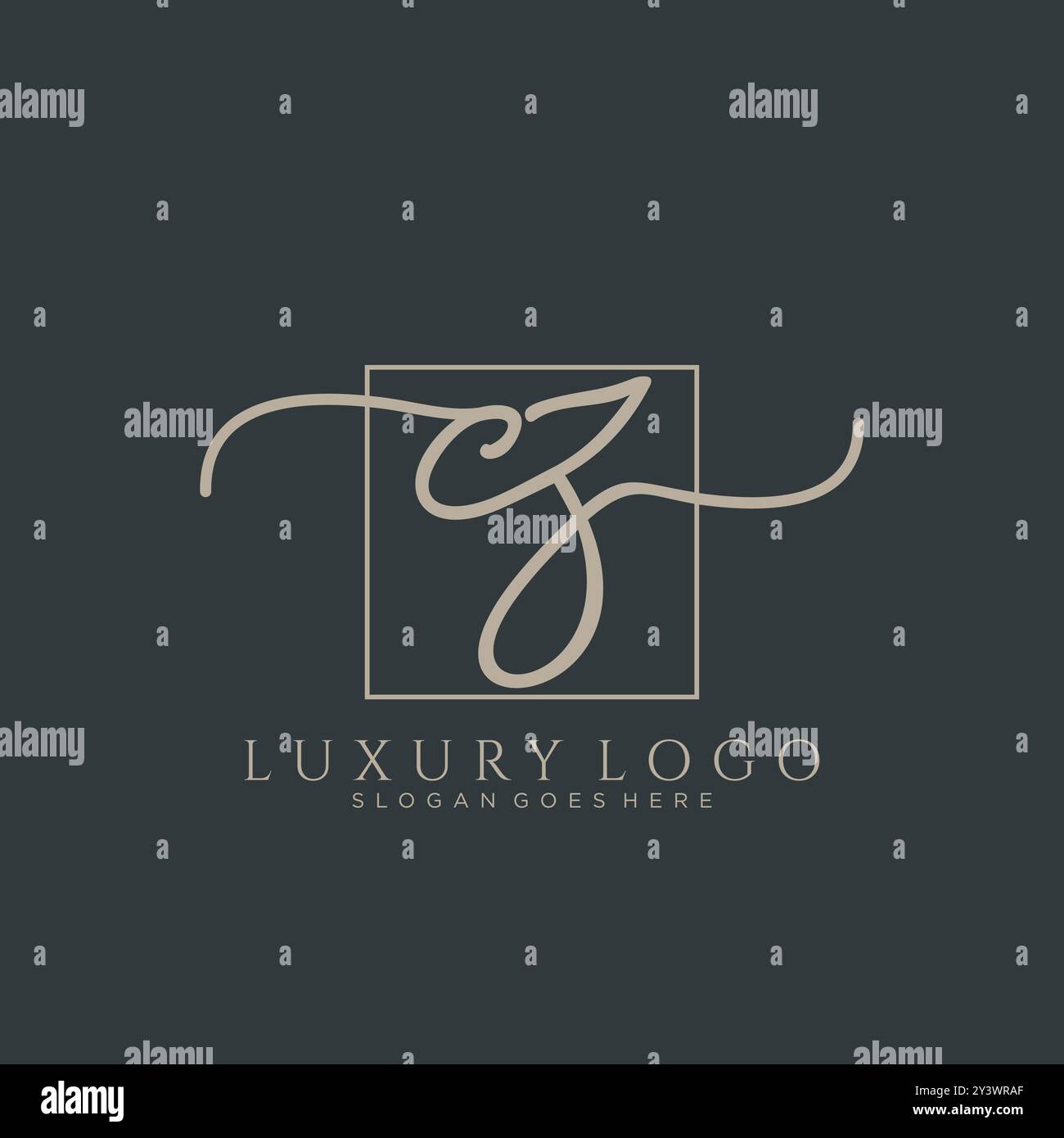 Initial cz icon hi-res stock photography and images - Alamy