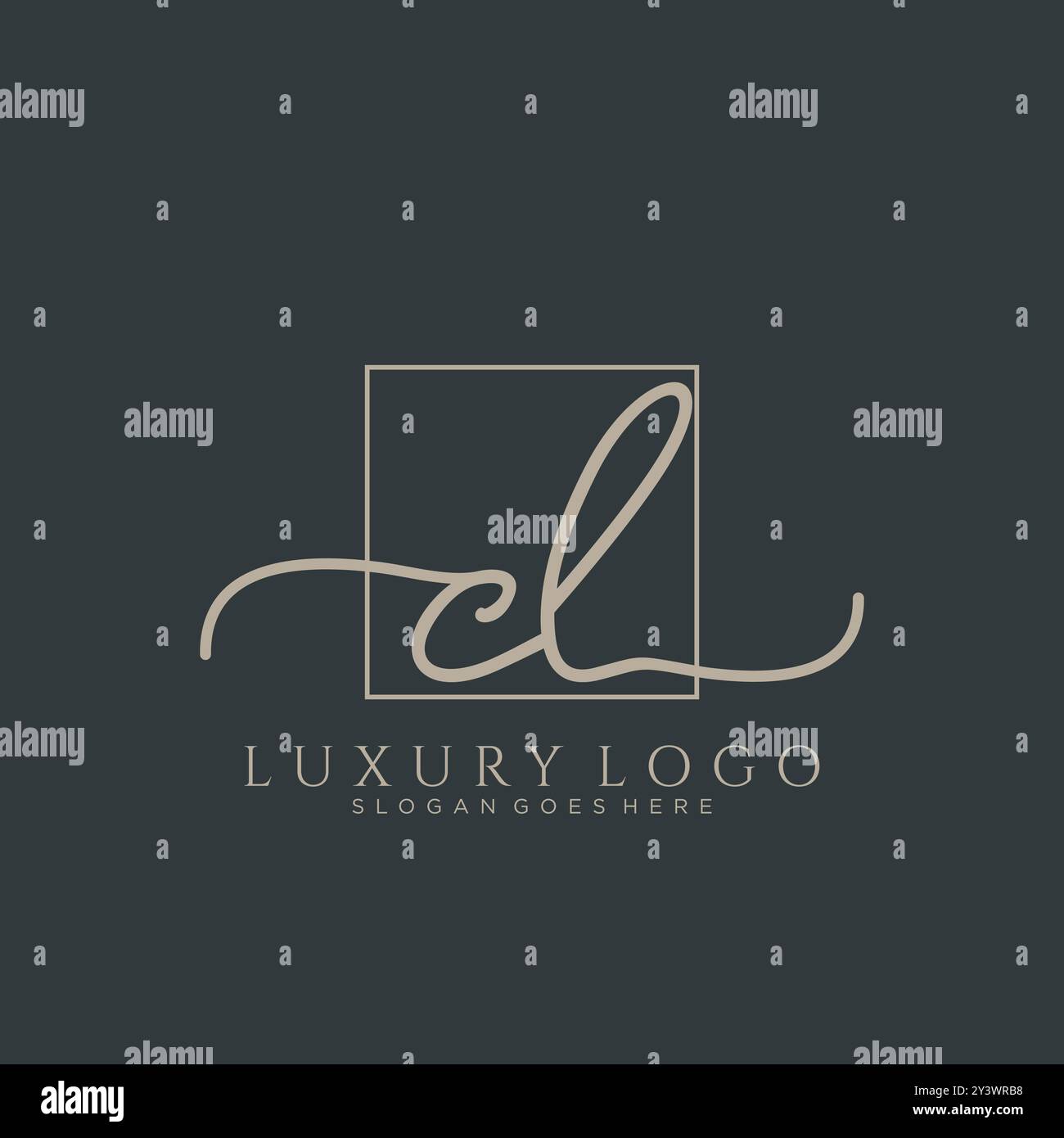 Cl initials logo Stock Vector Images - Alamy