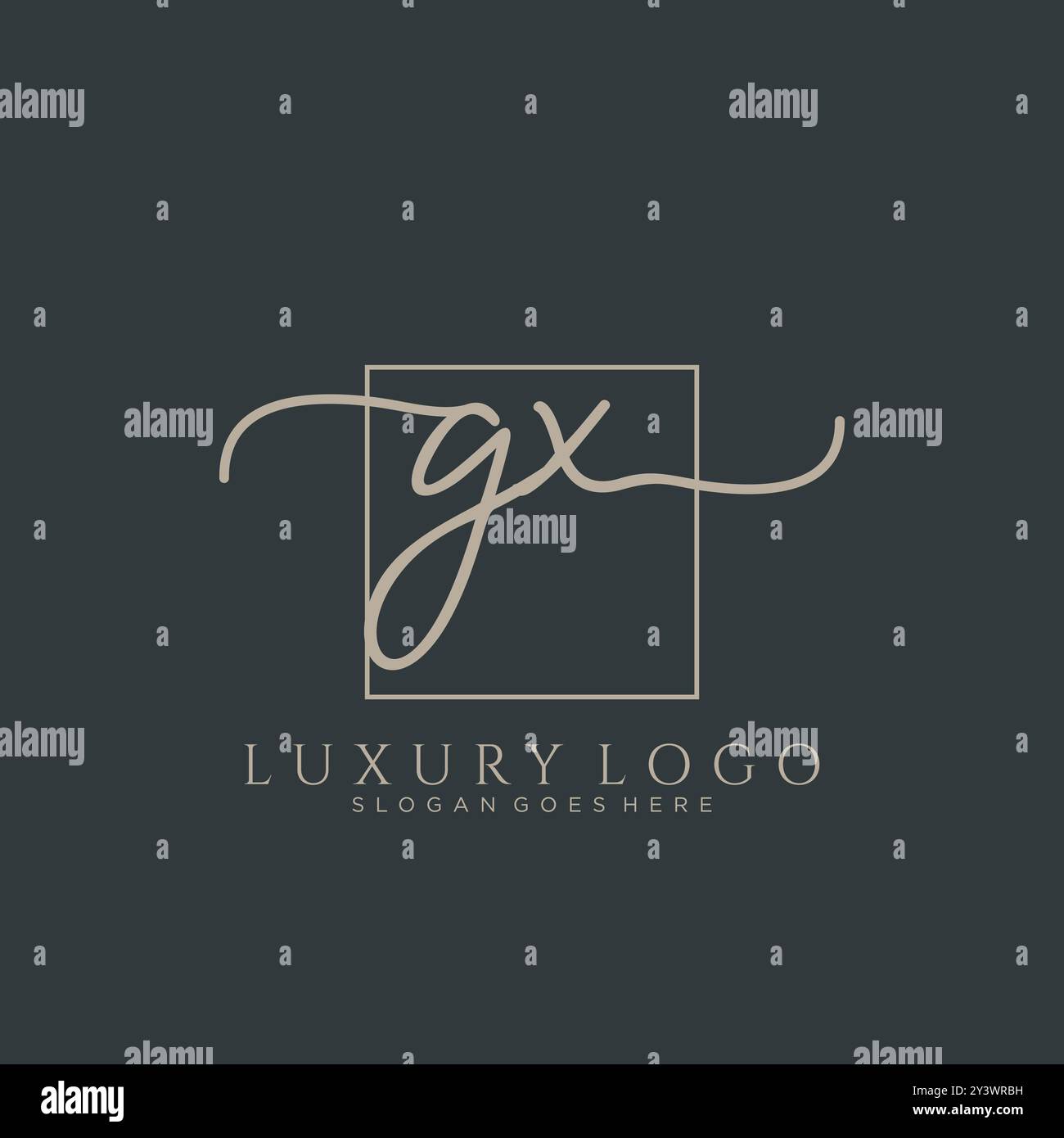 Initial gx logo Stock Vector Images - Alamy
