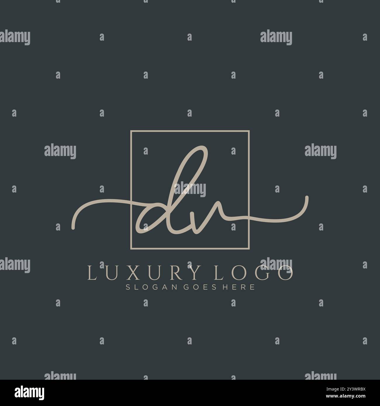 Initial dv Stock Vector Images - Alamy