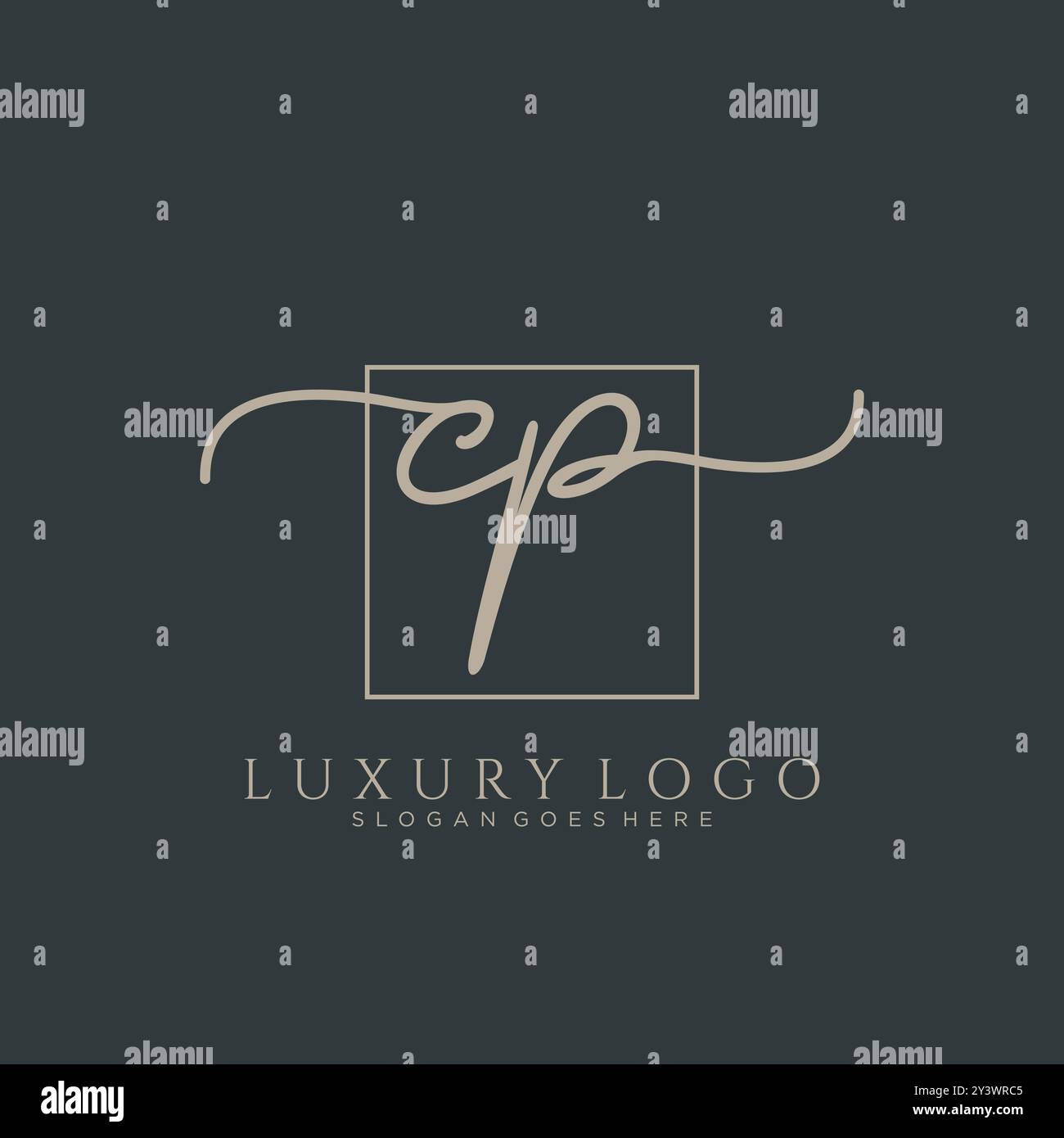 Cp initials logo hi-res stock photography and images - Alamy