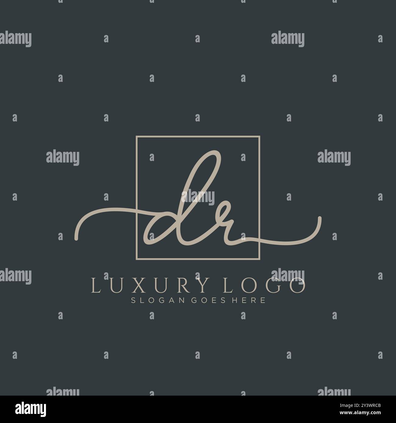 DR Initial handwriting logo design Stock Vector Image & Art - Alamy