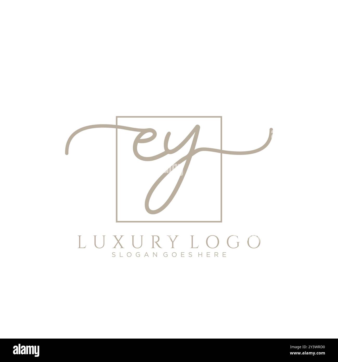 EY Initial handwriting logo design Stock Vector Image & Art - Alamy