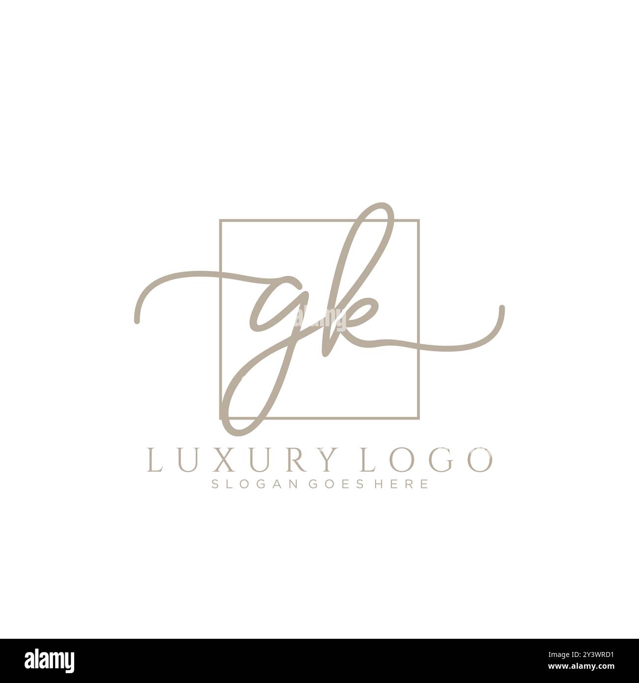 Gk initials vector vectors hi-res stock photography and images - Alamy