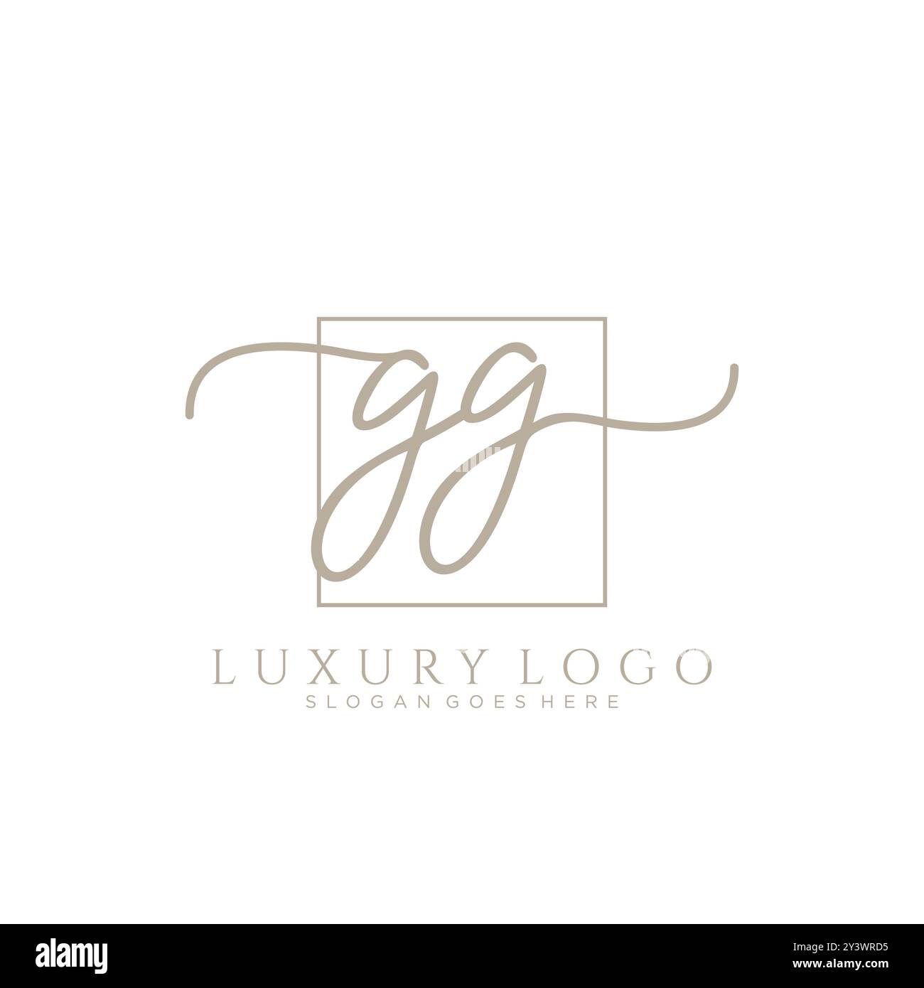 Gg initials logo Stock Vector Images - Alamy