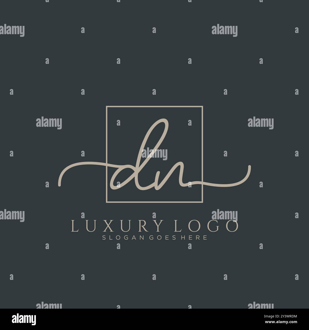 Dn initials logo Stock Vector Images - Alamy